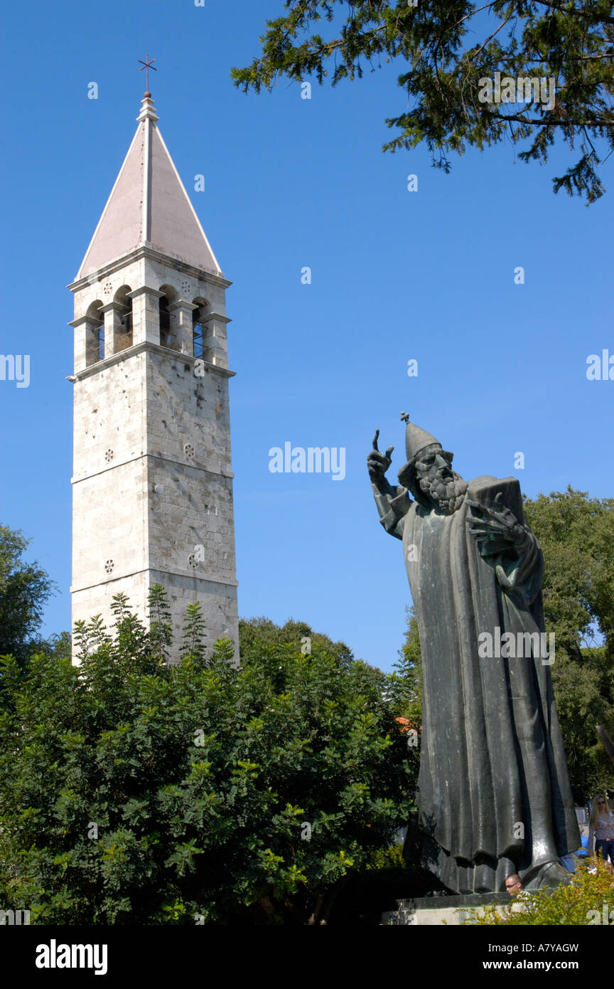 Croatia, Split, statue of Gregory of Nin by Ivan Mestrovi, 1929 Stock ...
