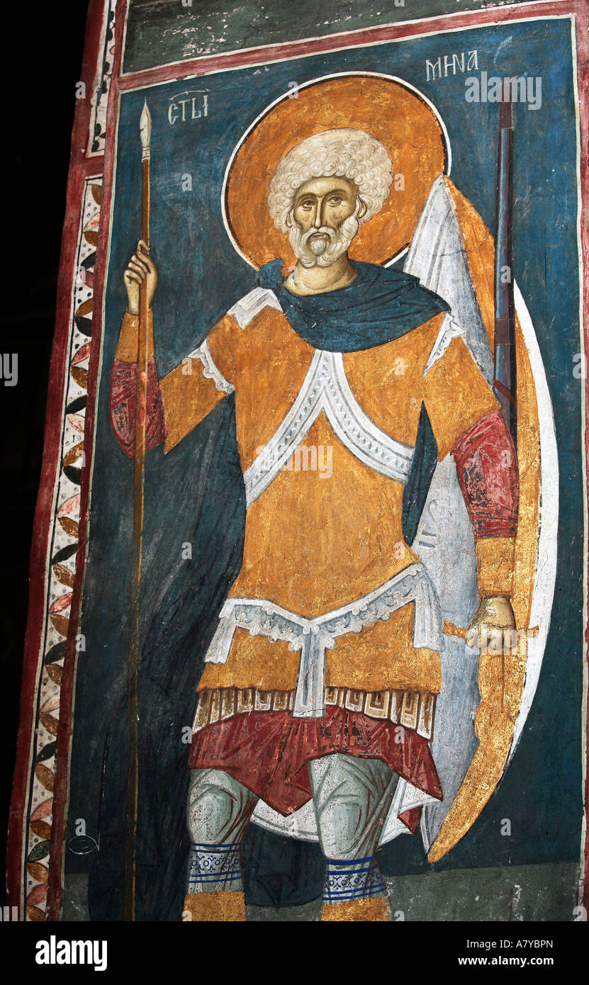 Frescoes in 14th Century Visoki Decani Monastery in Kosovo and Metohija ...