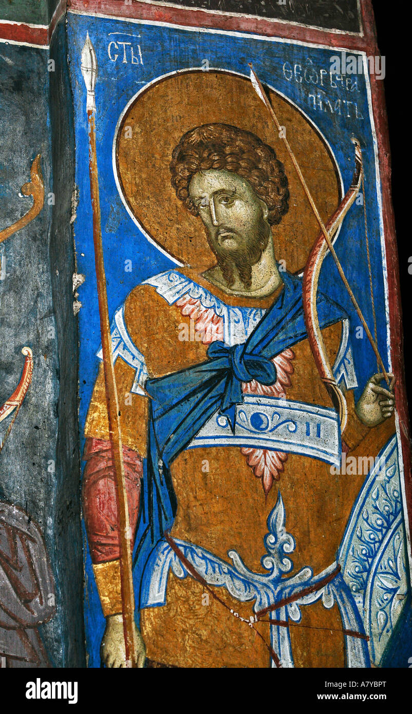 Frescoes in 14th Century Visoki Decani Monastery in Kosovo and Metohija ...