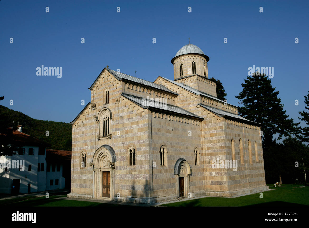 Serbian orthodox monastery visoki decani hi-res stock photography and ...