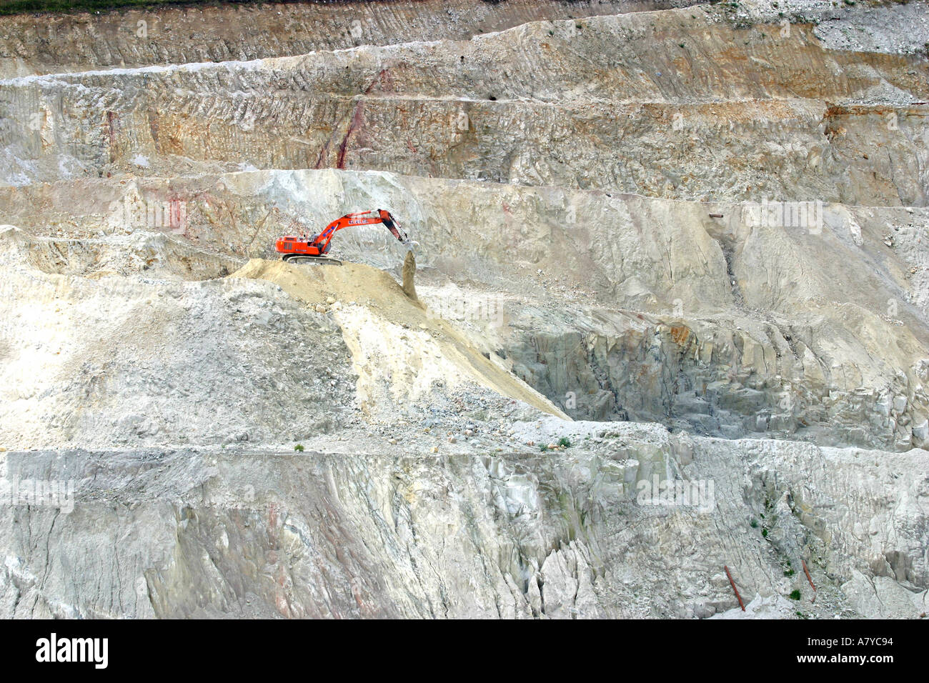 Open cast china clay pit hi-res stock photography and images - Alamy