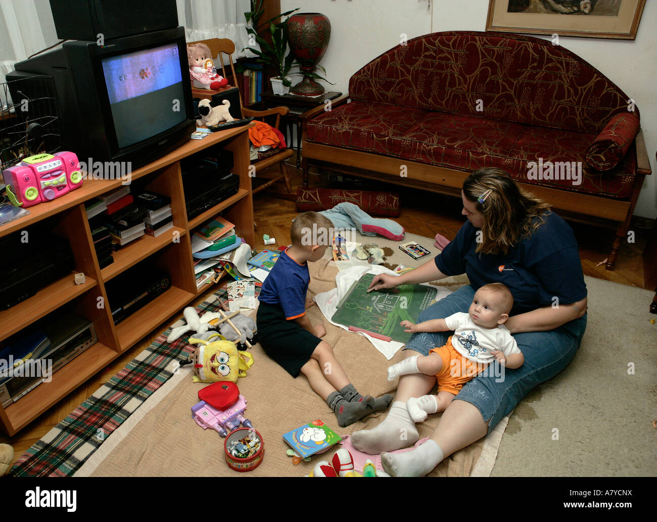 The family of Dusan and Maja Radic, with their two children Masa and ...