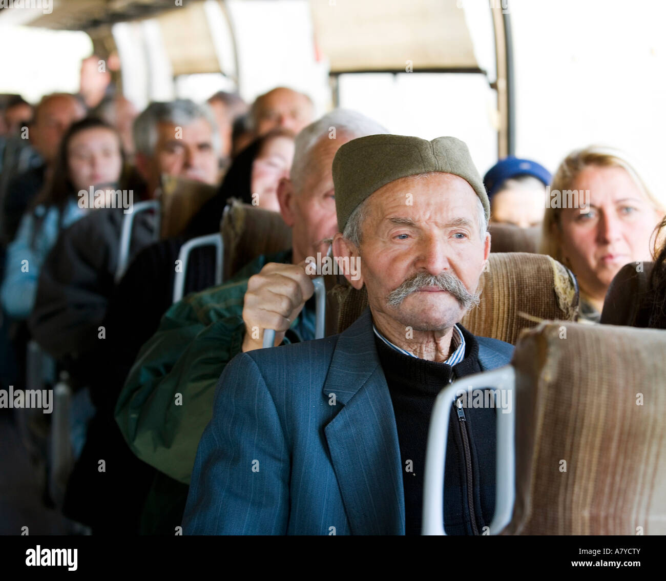 The United Nations runs a limited bus service for Kosovo Serbs between ...