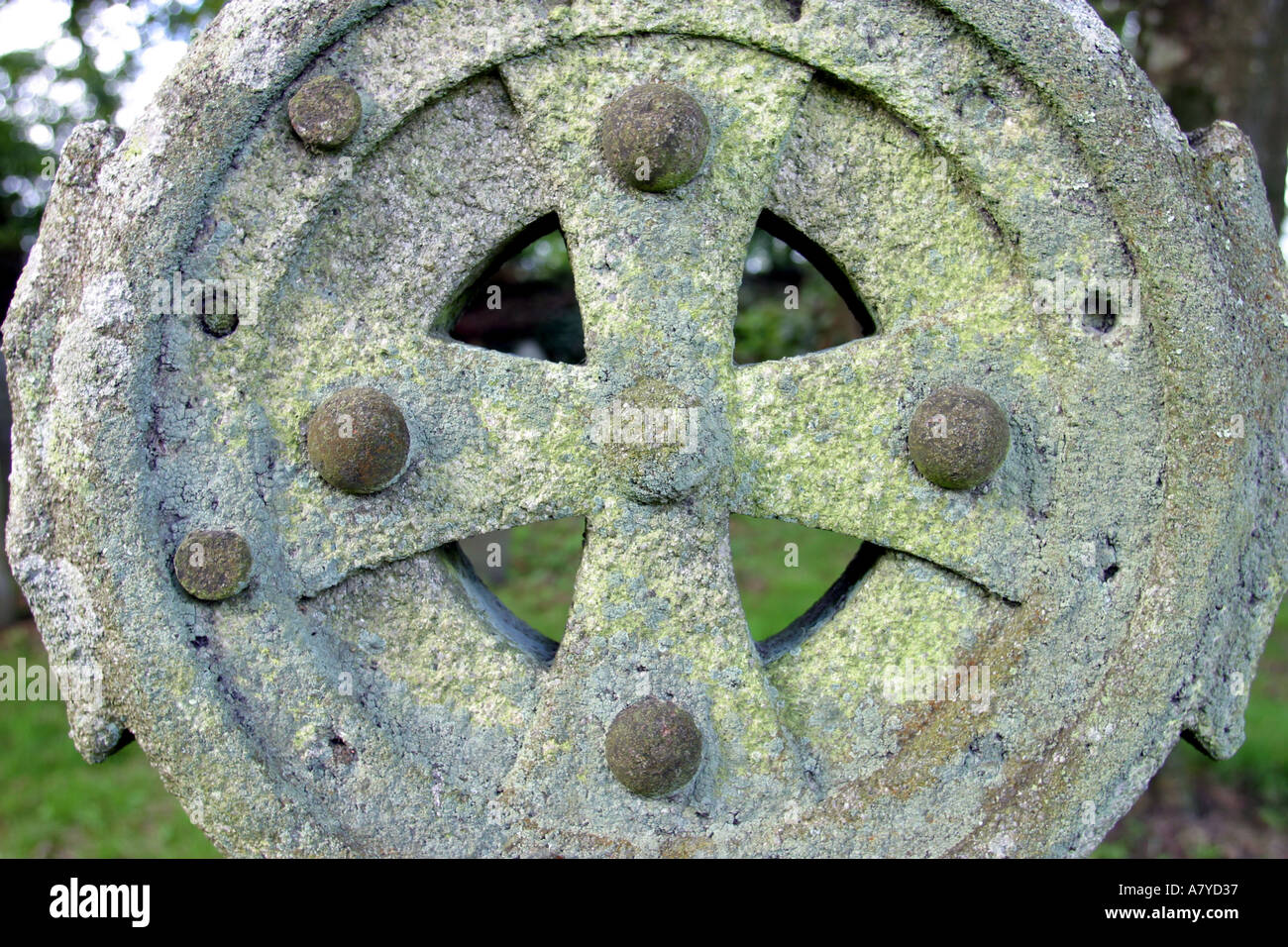 Granite headstone Roche Church Roche Cornwall UK Stock Photo - Alamy