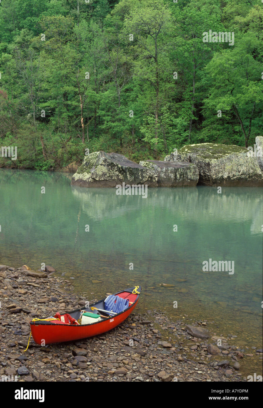 Big Piney river near the Long Pool Campground in Ozark National Forest ...