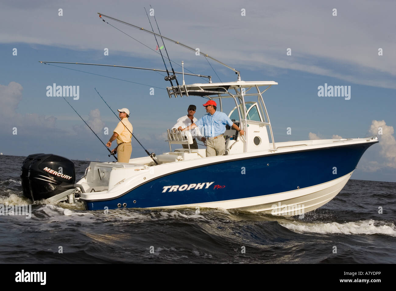 Trolling with outriggers , Trophy 2503 CC Stock Photo - Alamy