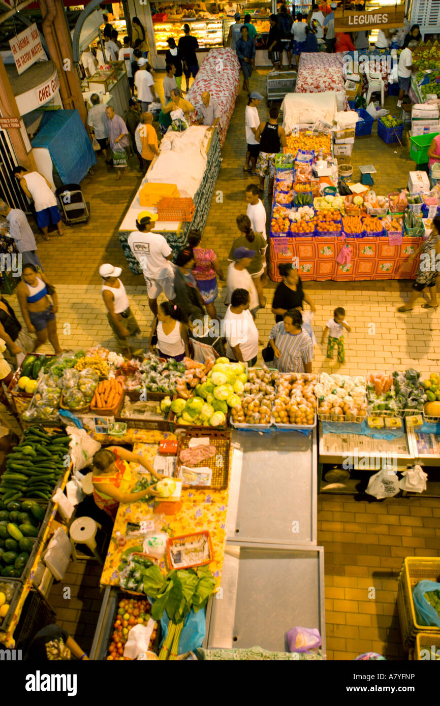 Marche de Papeete (market) Papeete, Tahiti, French Polynesia Stock ...