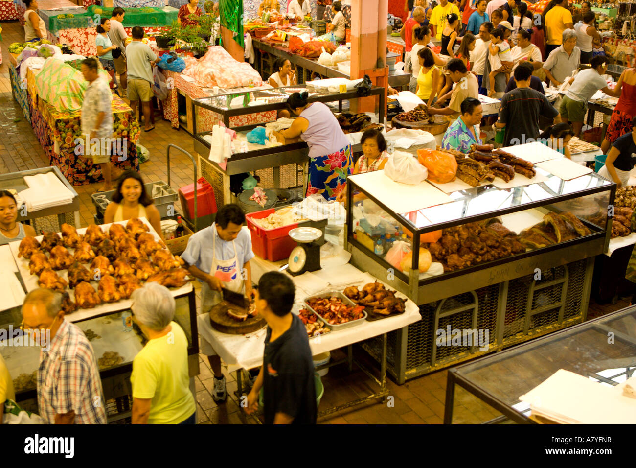 Marche de Papeete (market) Papeete, Tahiti, French Polynesia Stock ...