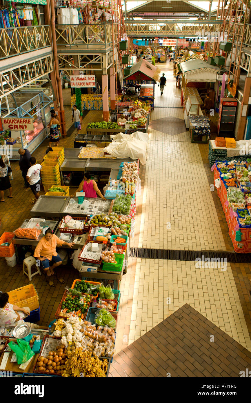 Marche de Papeete - local market for fish, produce and goods. Papeete ...