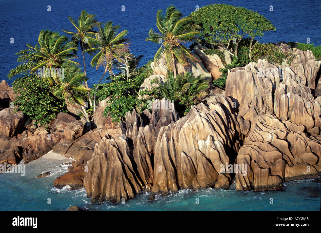 Praslin island aerial hi-res stock photography and images - Alamy