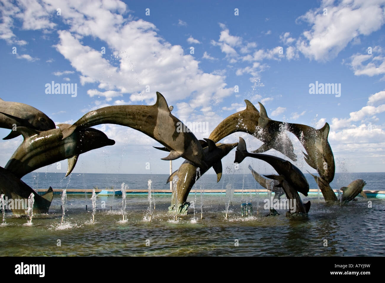 North America, Mexico, Mazatlan. The Continuation of Life Monument on ...