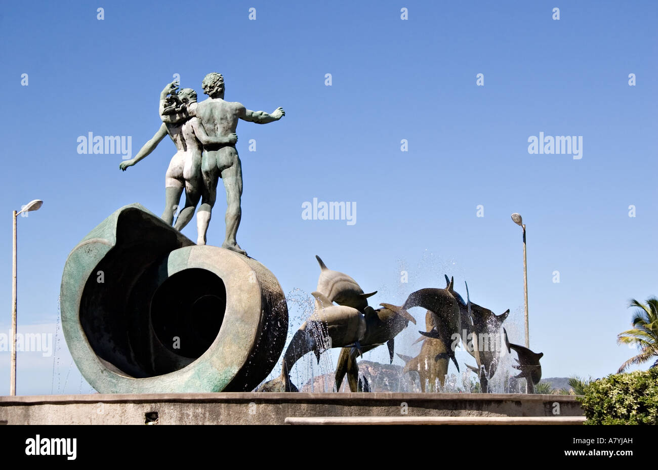North America, Mexico, Mazatlan. The Continuation of Life Monument on ...