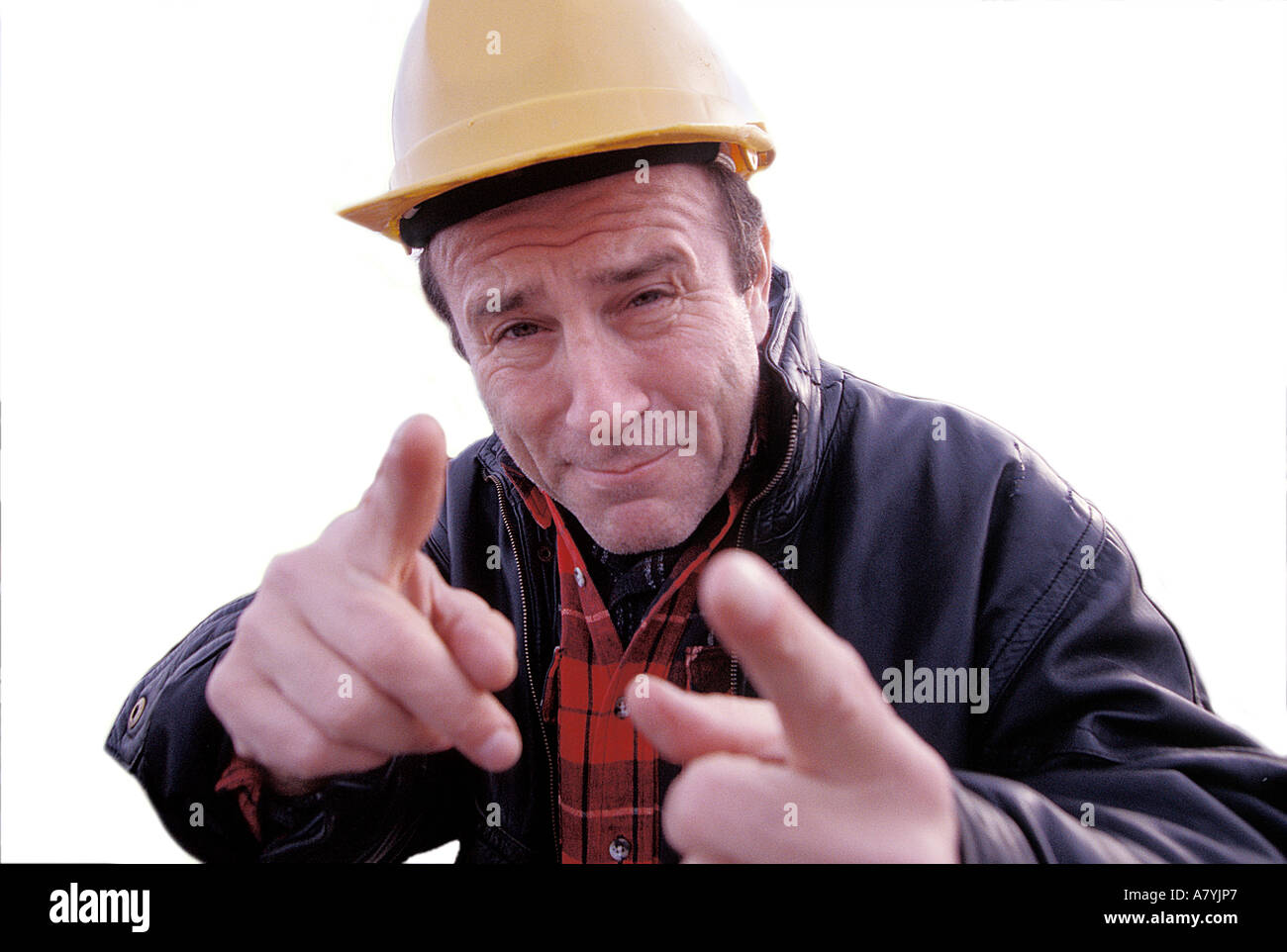 Animated EMotional Dock Worker Stock Photo - Alamy