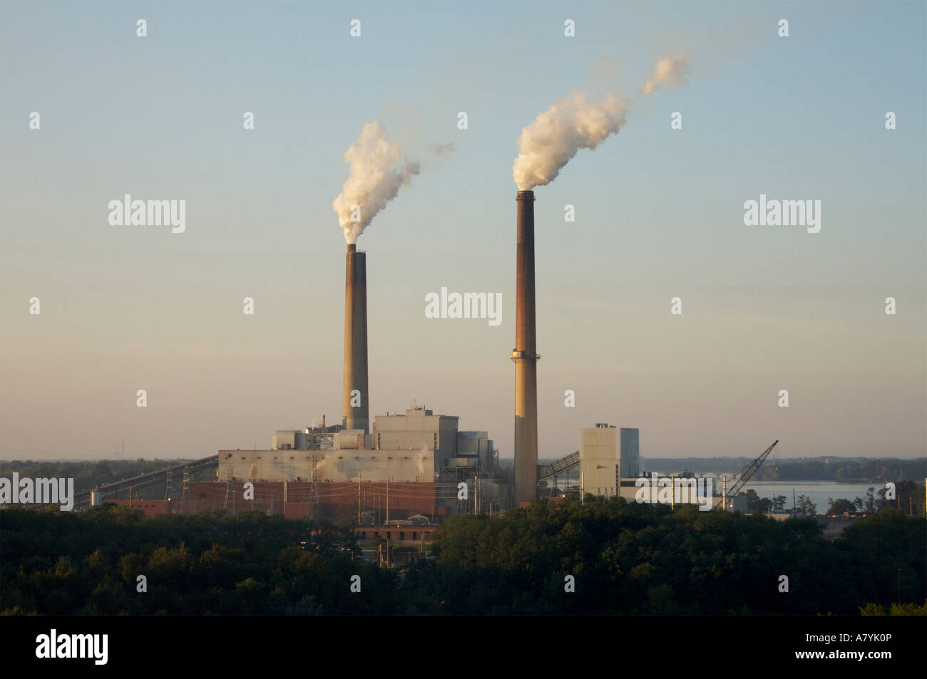 Coal fired power plant Springfield Illinois Stock Photo - Alamy