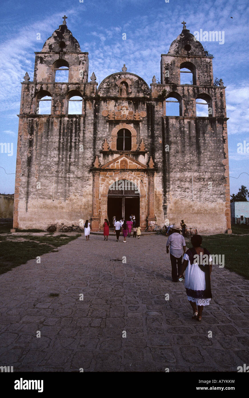 Church, Yucatan, Mexico Stock Photo - Alamy