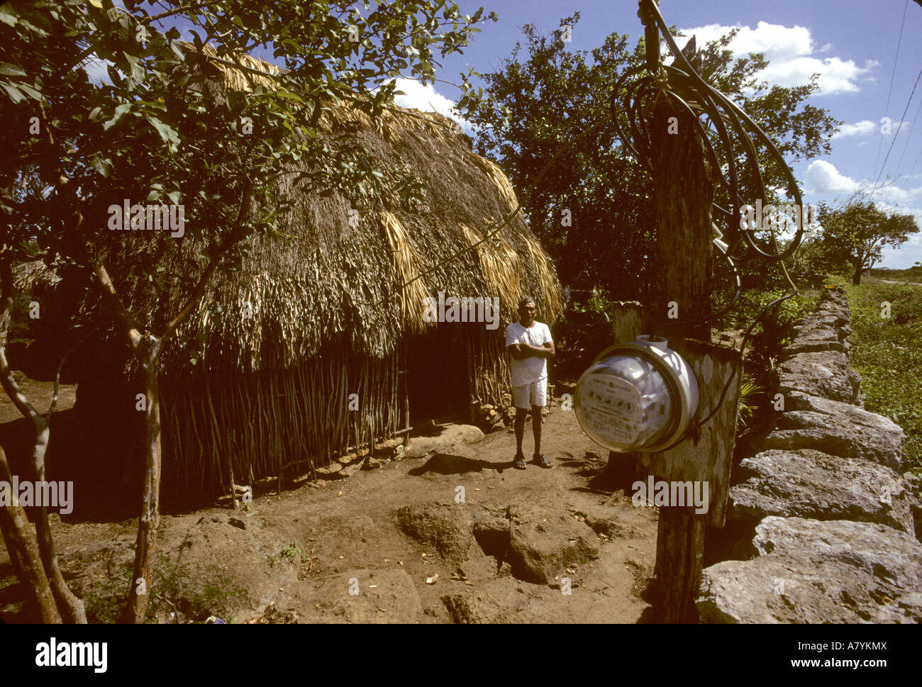Daily life, Traditional Mayan House, Mexico Stock Photo - Alamy