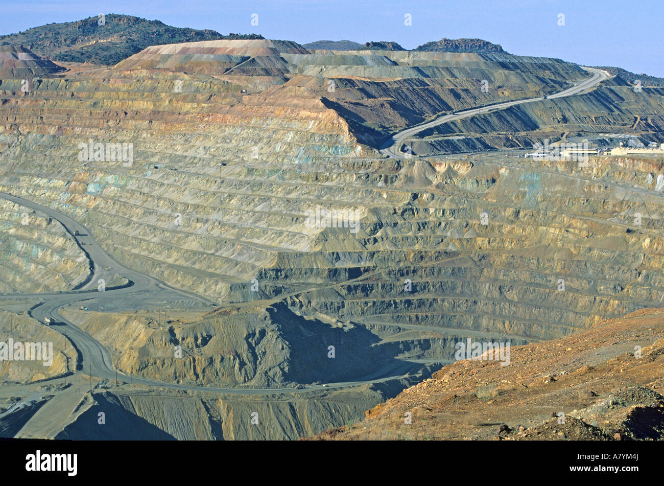 Santa Rita Copper Mine Silver City New Mexico Stock Photo - Alamy