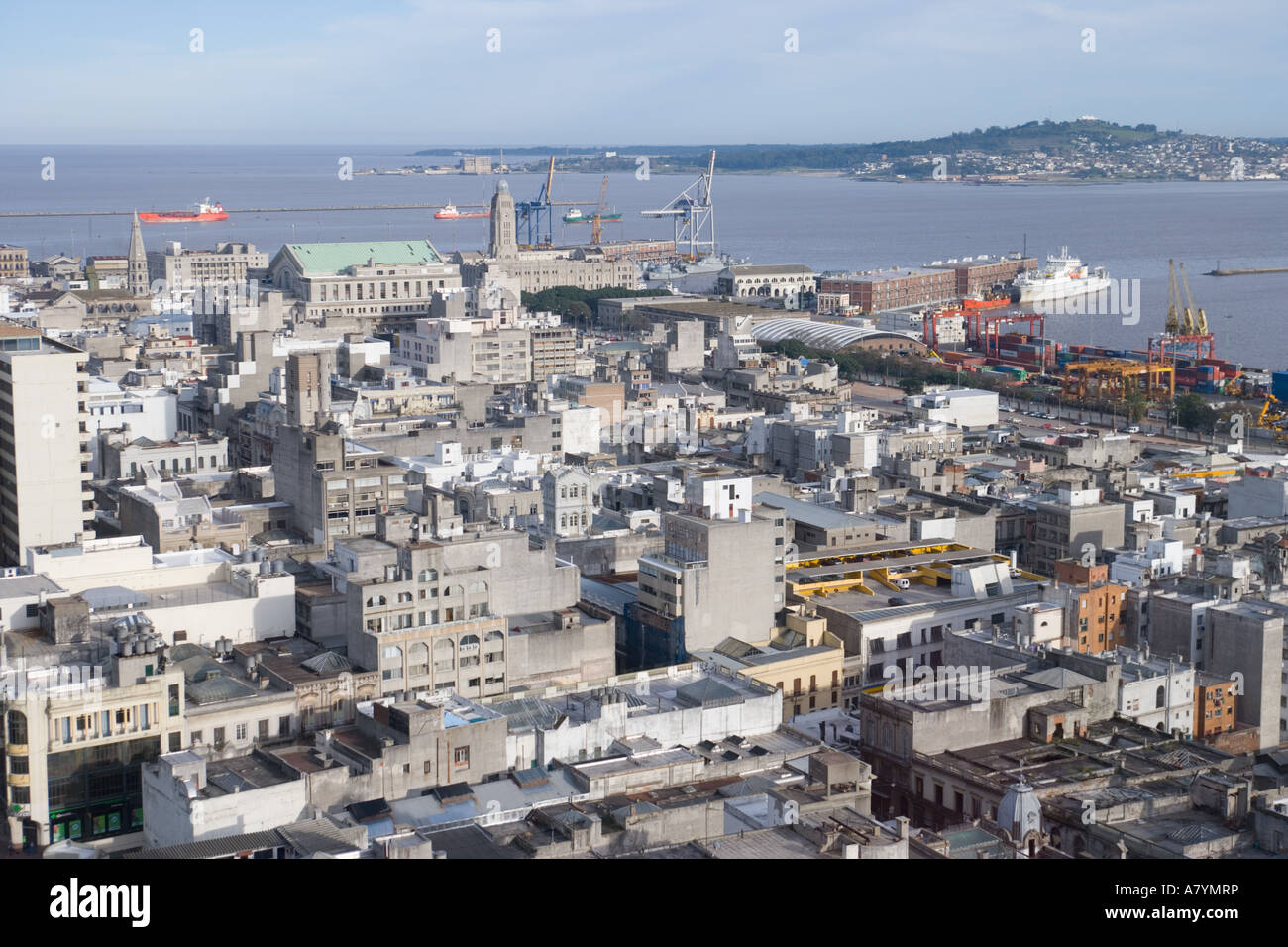 Uruguay montevideo city overview hi-res stock photography and images ...
