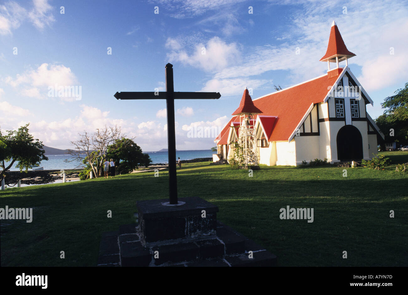 Church Cap Malheureux Mauritius Stock Photo - Alamy