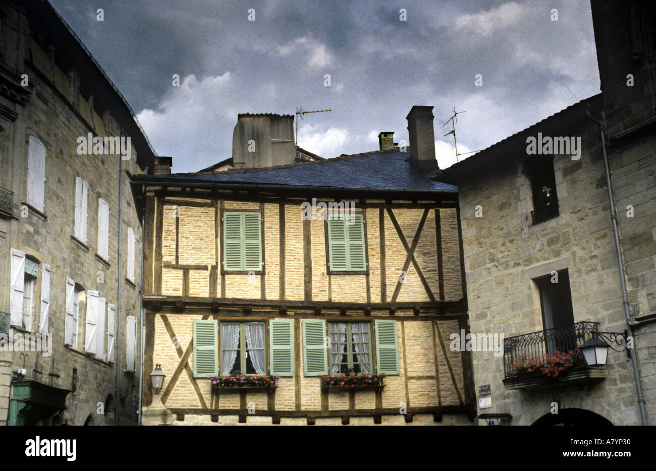 Medieval buildings in Fijeac Stock Photo - Alamy