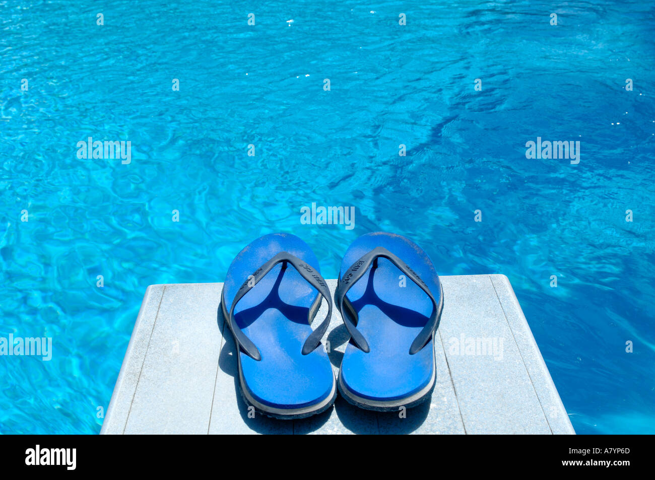 Pool dock sandals hi-res stock photography and images - Alamy