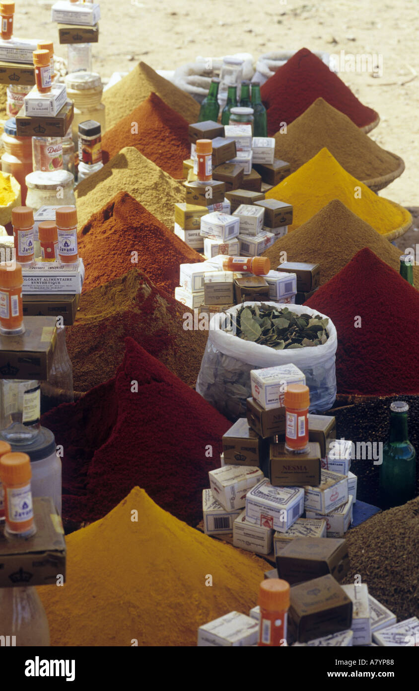 spices on a desert market stall Stock Photo - Alamy