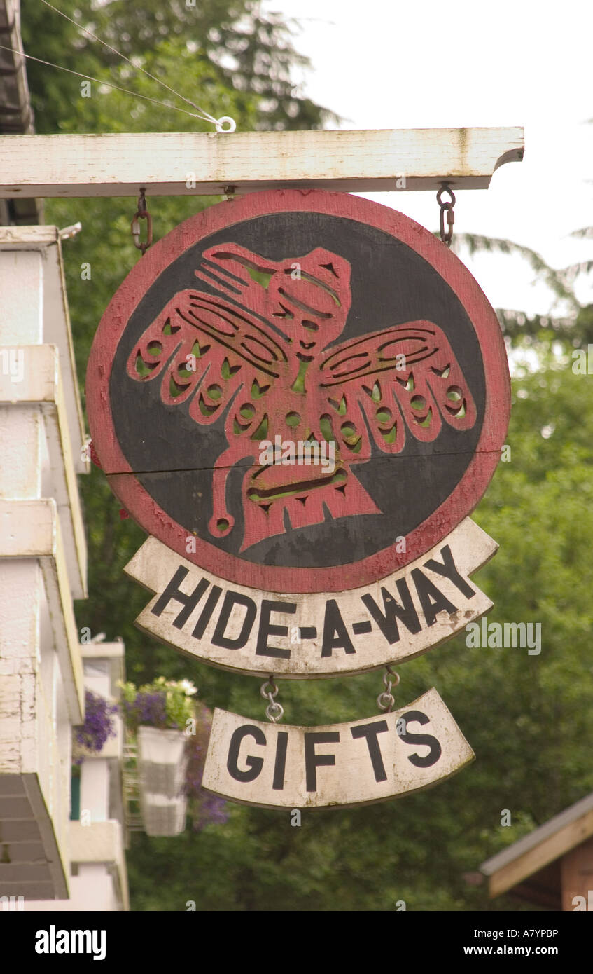 USA, Alaska, Ketchikan, Creek Street, downtown tourist attraction Stock Photo - Alamy