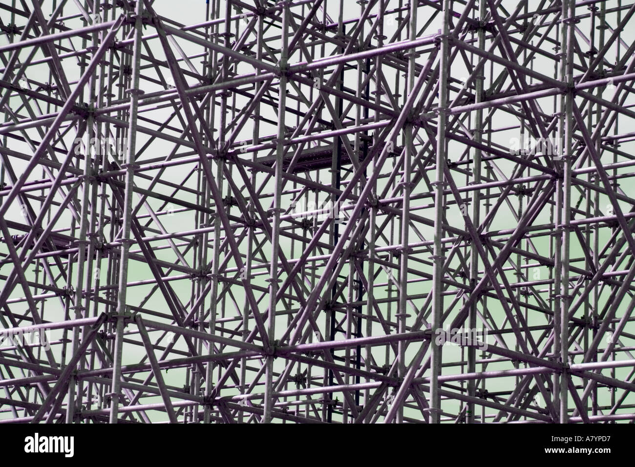 Pattern created by scaffolding Stock Photo - Alamy