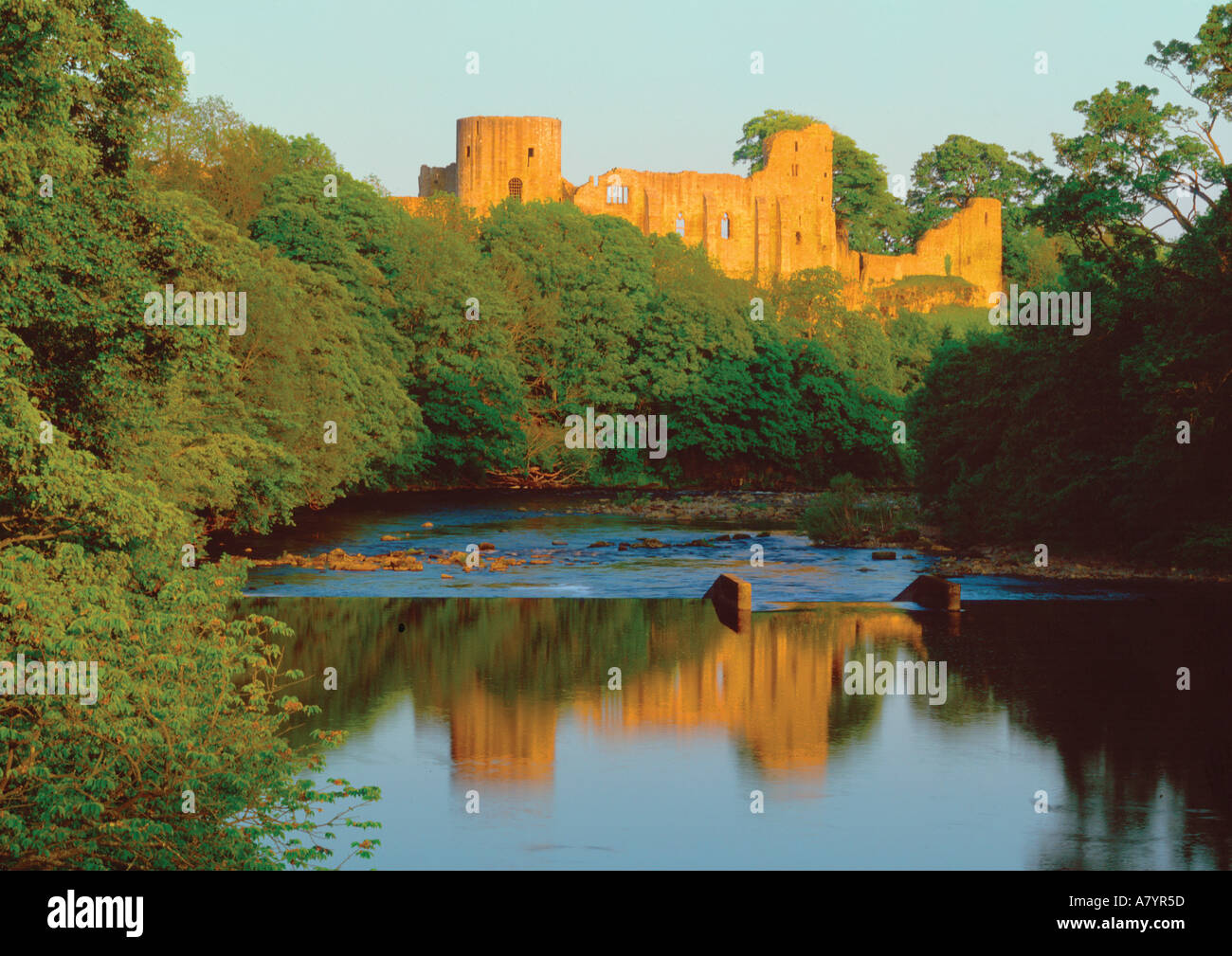 The Castle Barnard Castle County Durham Stock Photo - Alamy