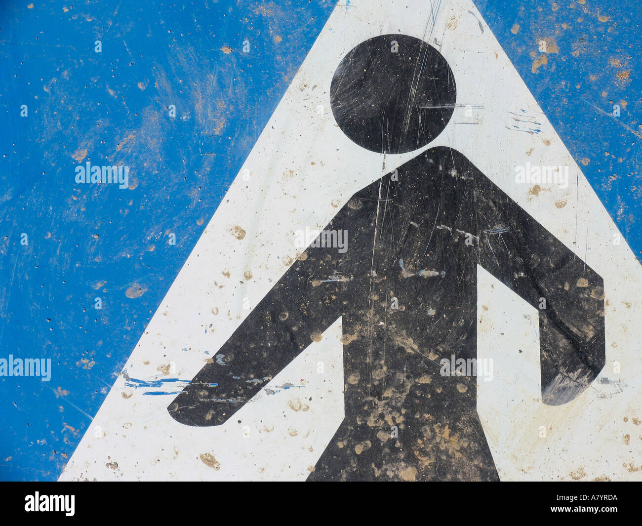 Pictogram of man walking on pedestrian crossing Stock Photo - Alamy