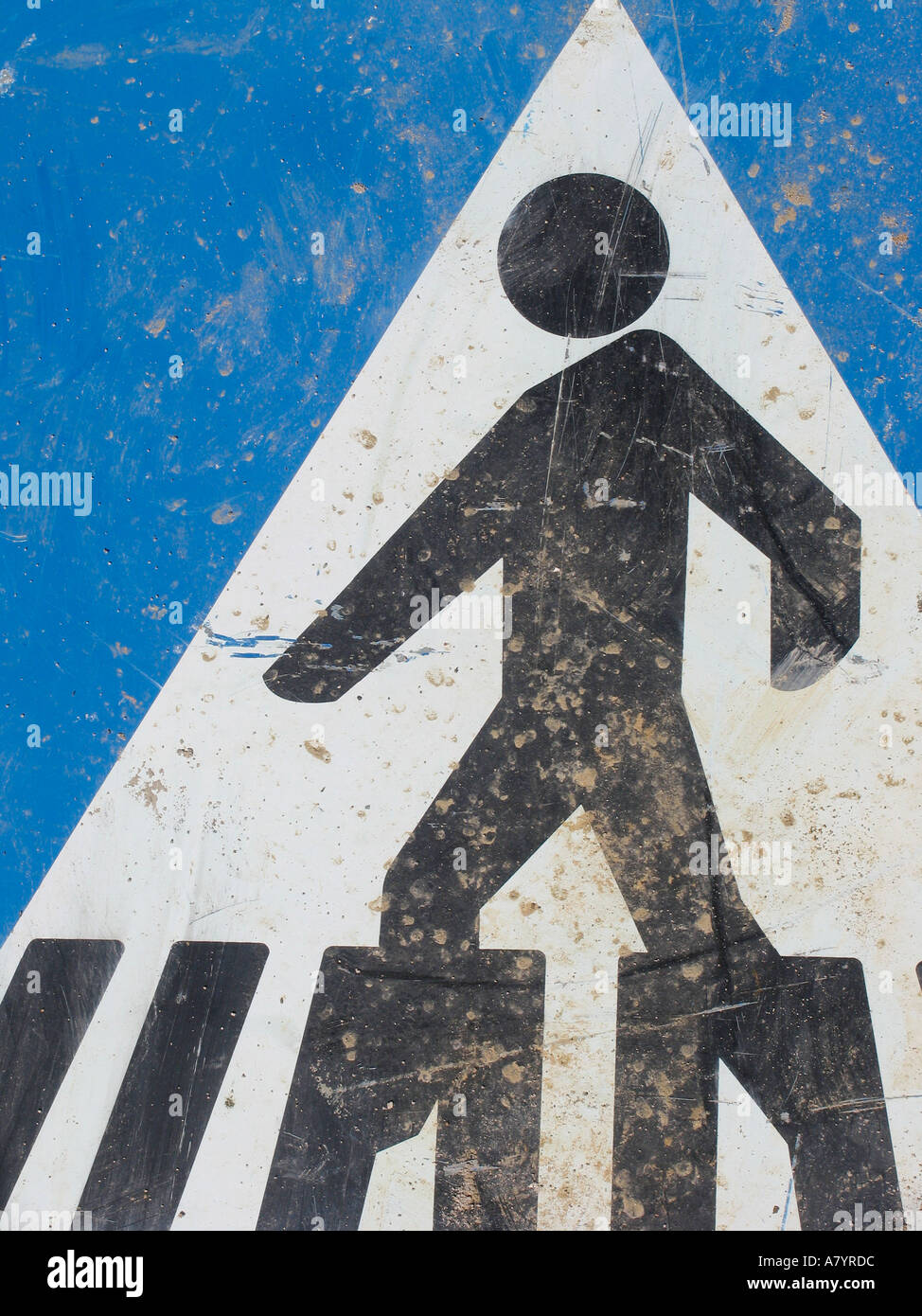 Pictogram of man walking on pedestrian crossing Stock Photo - Alamy