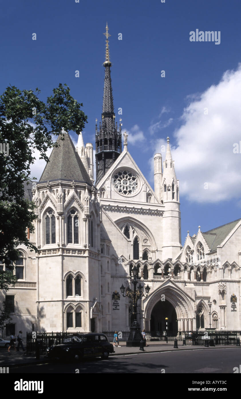 Royal Courts of Justice also known as Law Courts is courthouse building ...
