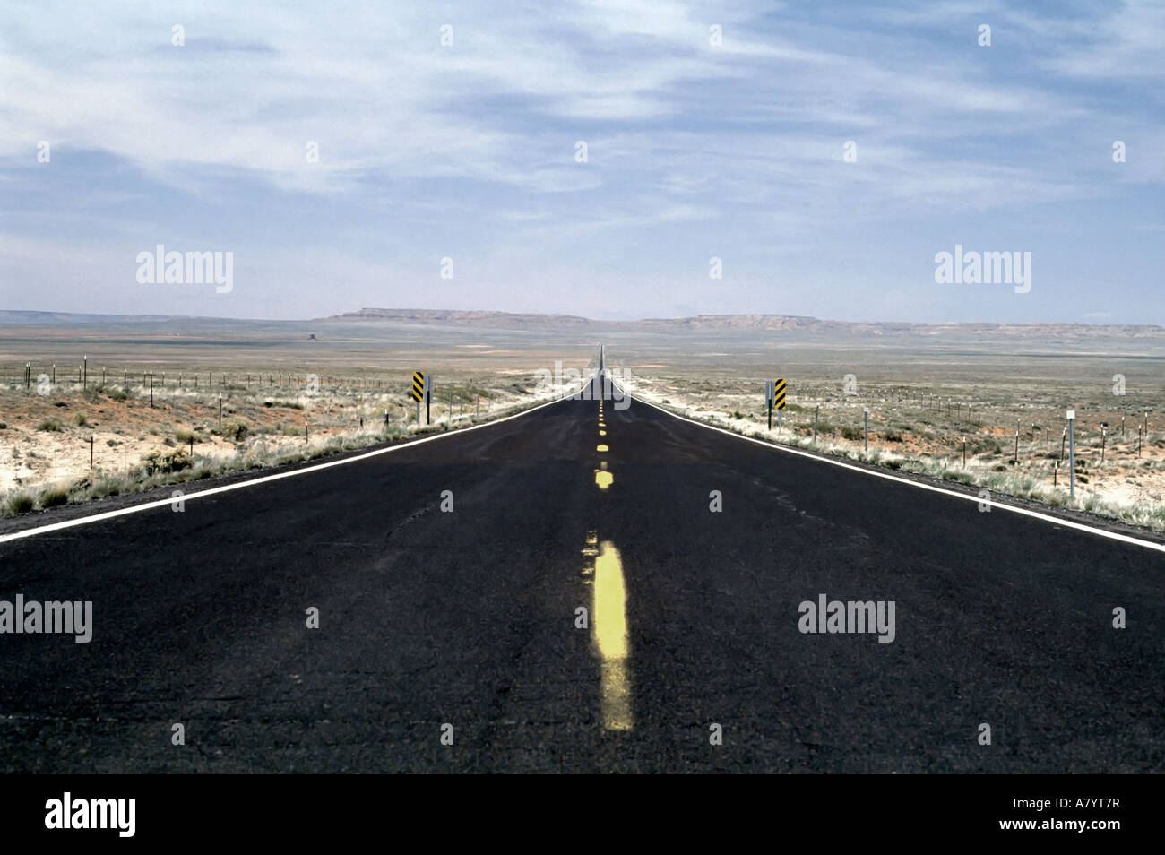 USA, Arizona, Cedar Ridge. US Route 89 south of Cedar Ridge, Arizona ...