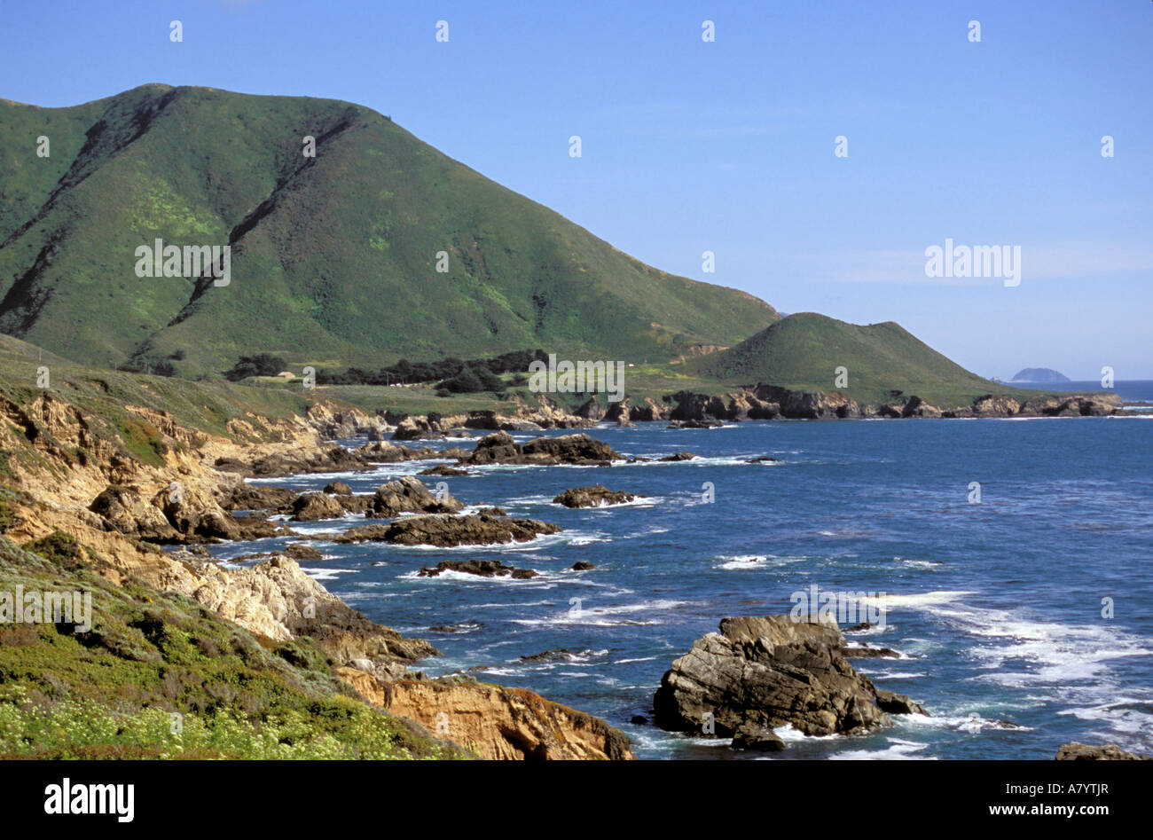 North America, USA, California, Big Sur, Garrapata State Park ...