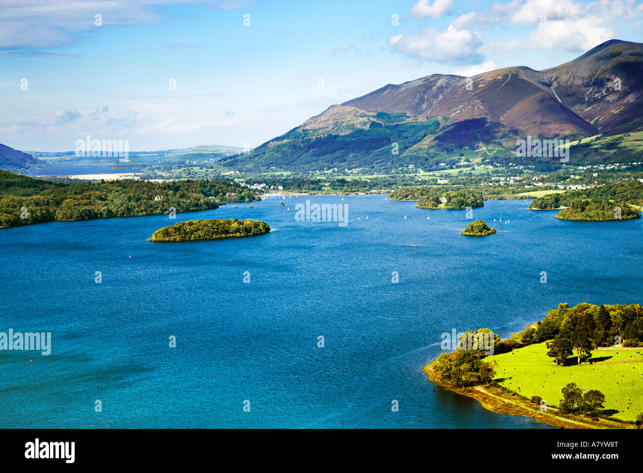 Derwent Water And Keswick From Surprise View On Gowder Crag Near ...
