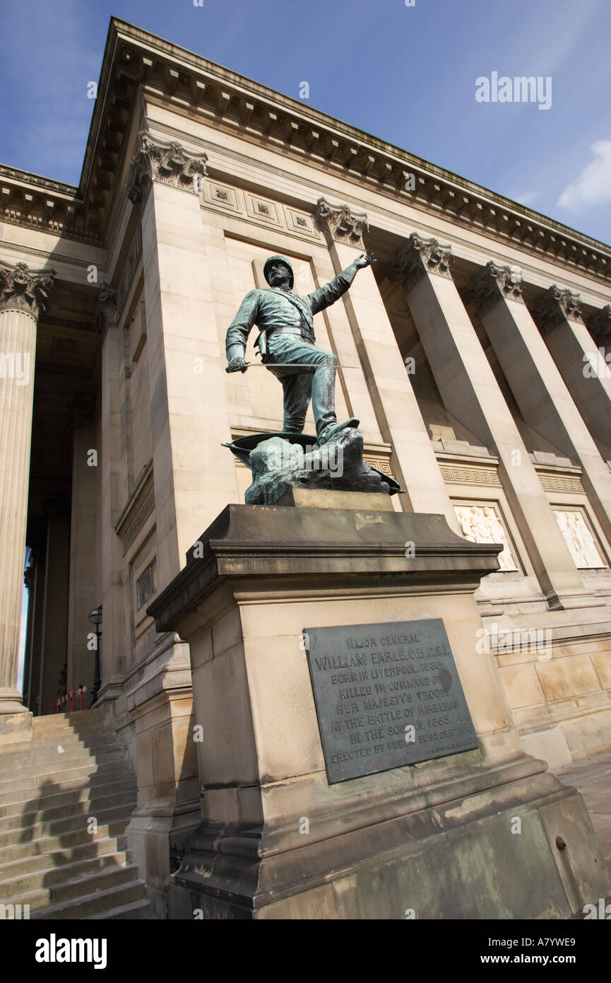 Bronze of Major General William at Earle St Georges Hall Liverpool ...