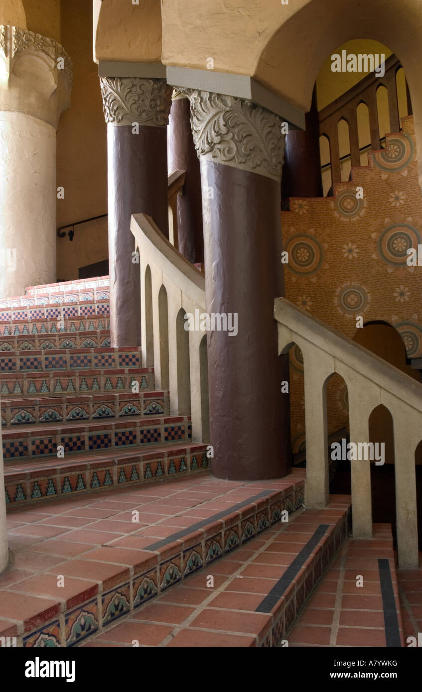 USA, California, Santa Barbara, interior of historic courthouse Stock ...