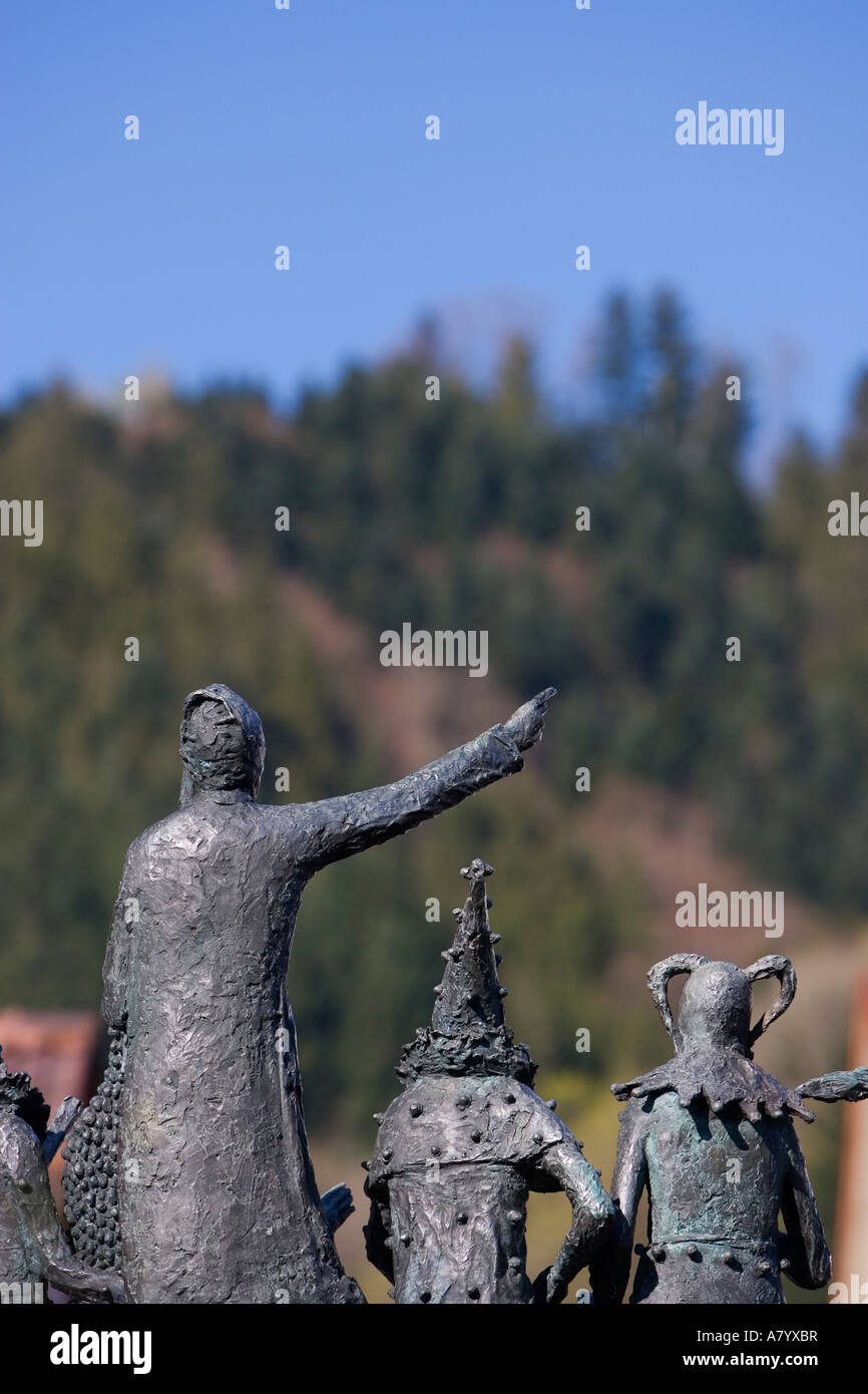 Bronze figures Wolfach Black Forest Germany April 2007 Stock Photo - Alamy