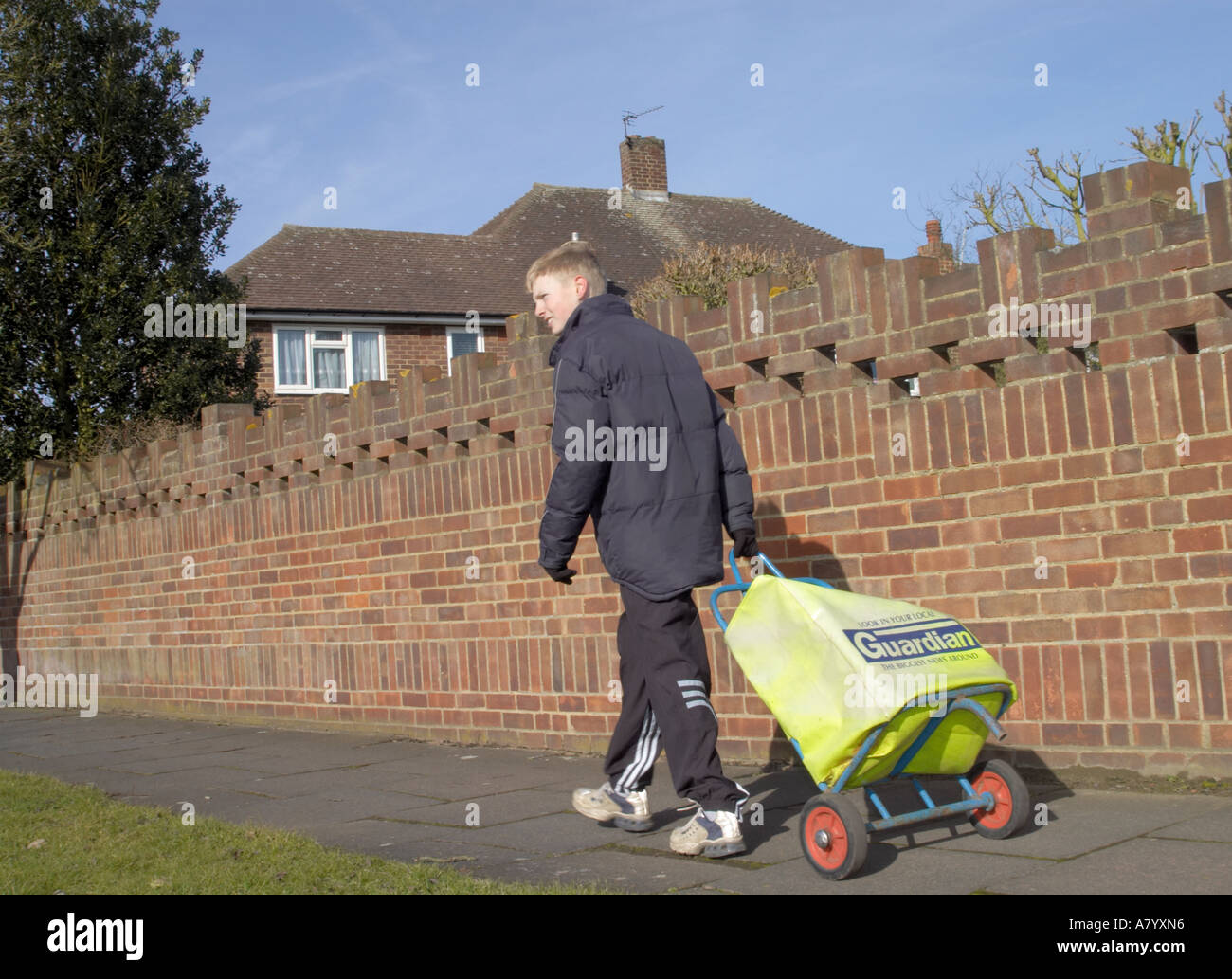 Delivering newspapers hi-res stock photography and images - Alamy