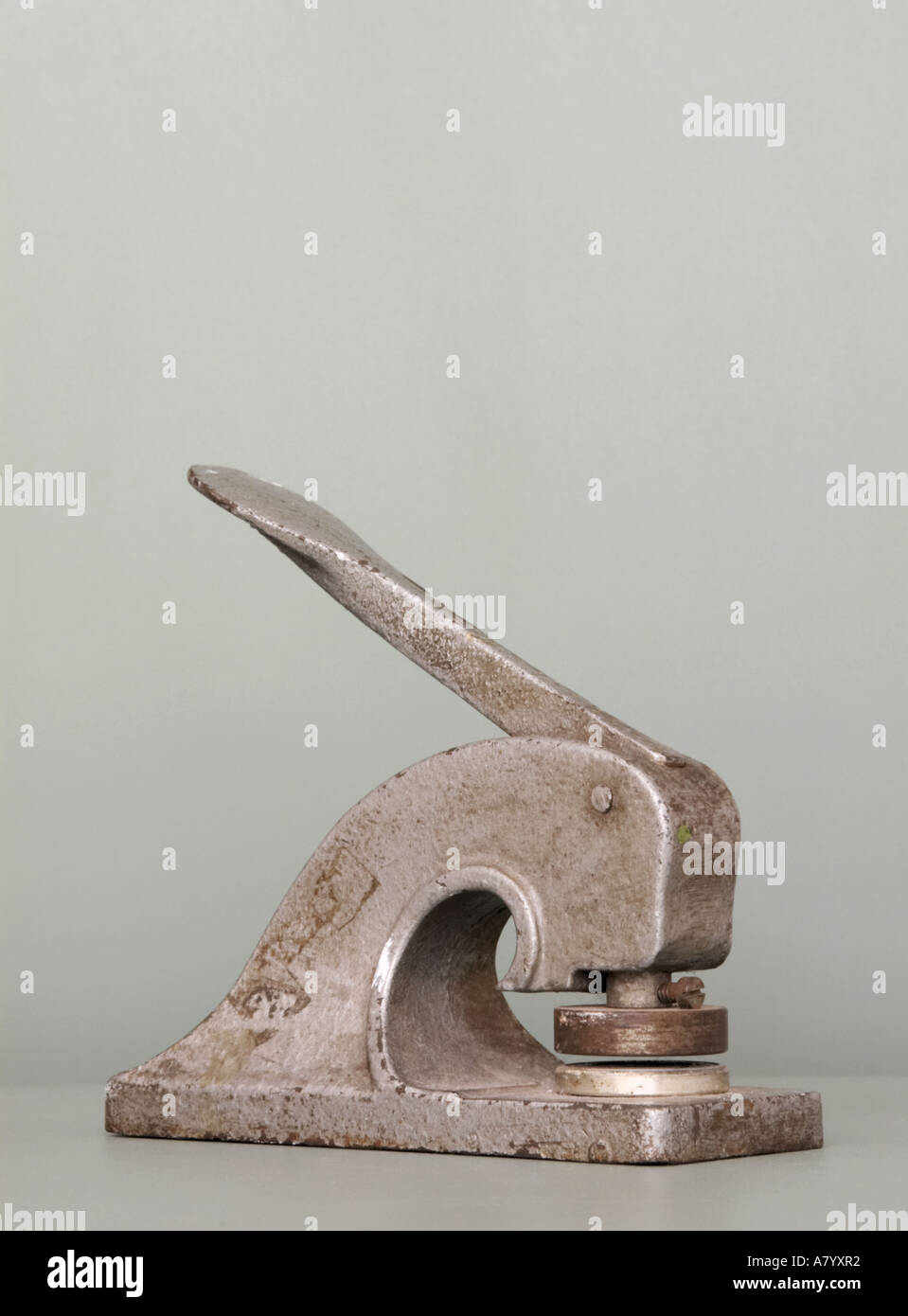 old iron company seal press for ratifying legal documents Stock Photo ...