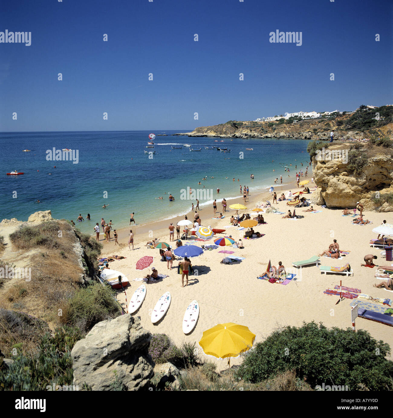 Praia Da Oura Beach,Albufeira, Algarve Stock Photo - Alamy