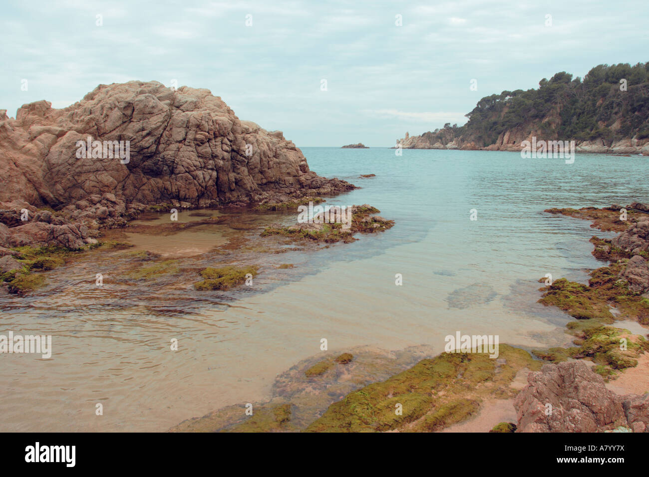 Mediterranean Sea.Costa Brava Beach. Girona Province. Catalonia. Spain ...