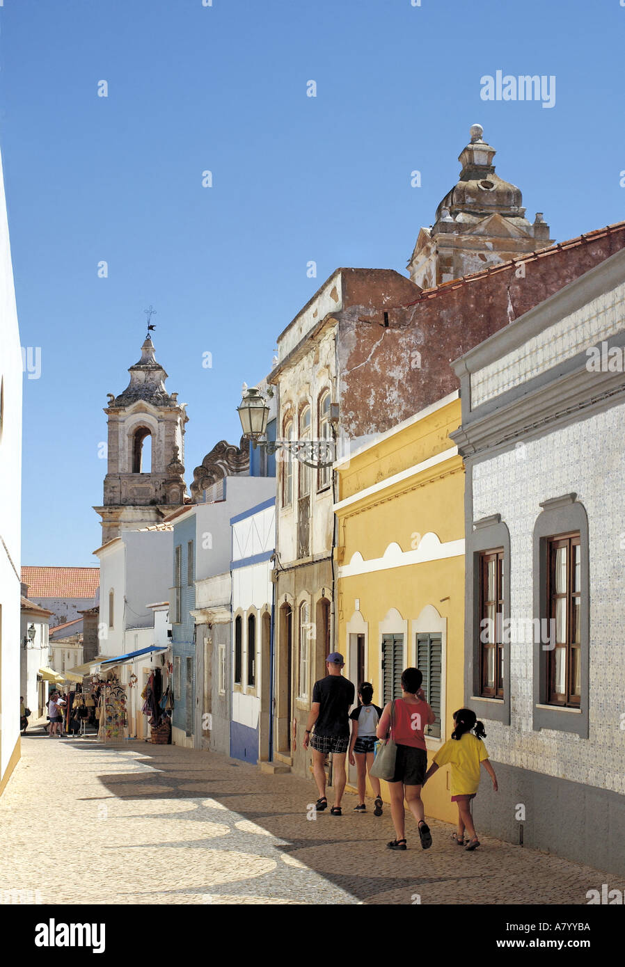 Lagos, Street Scene, the Algarve Stock Photo - Alamy