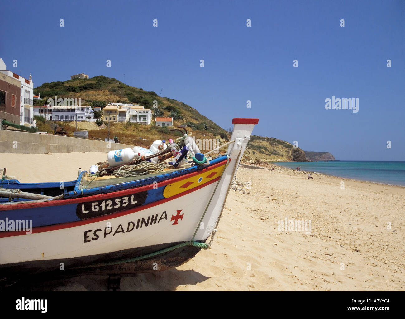 Western Algarve, Praia da Salema Beach Stock Photo - Alamy