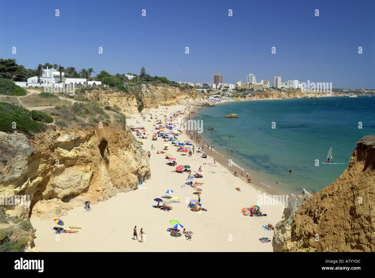 Praia da Vau, Praia da Rocha (background Stock Photo - Alamy