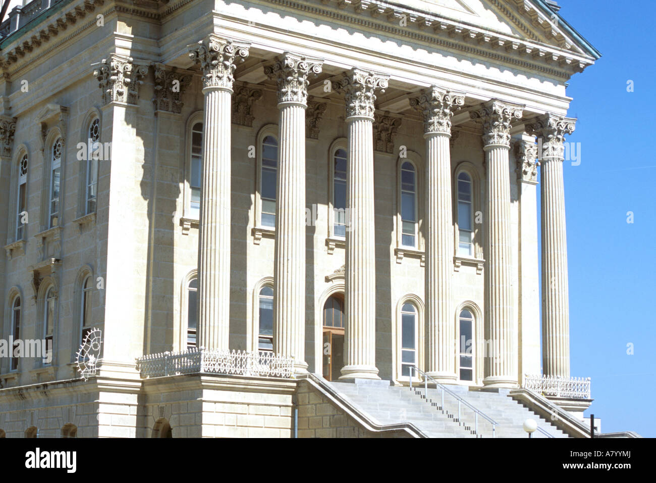 North America, USA, Kansas, Topeka. State capitol building Stock Photo ...