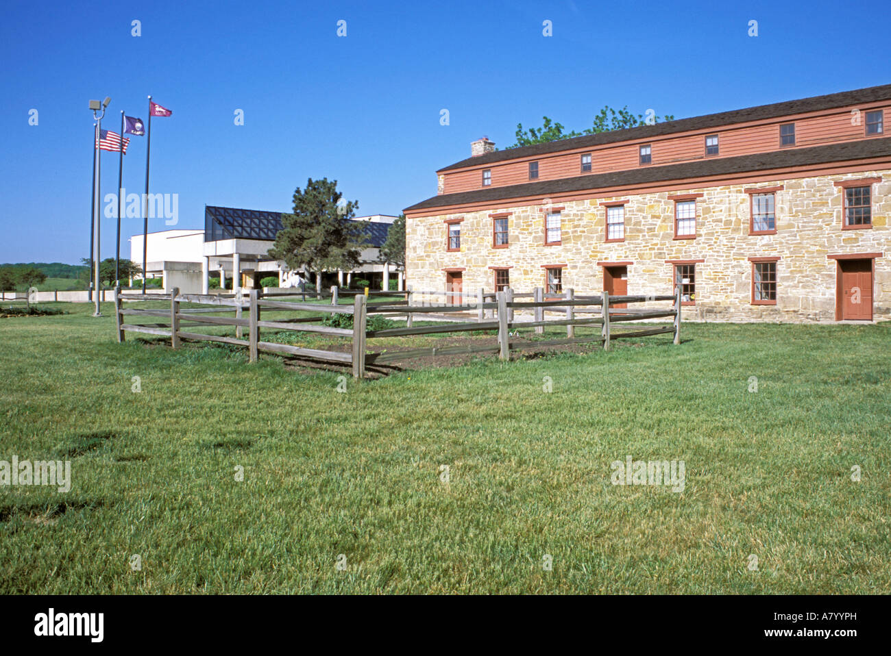 North America, USA, Kansas, Topeka. Kansas museum of history. Historic ...