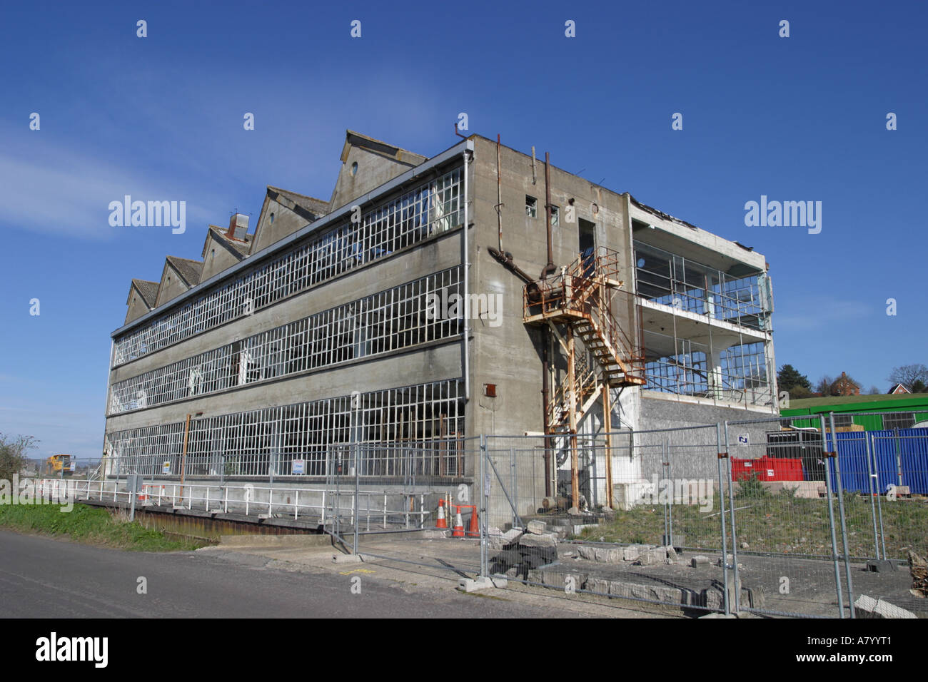 Derelict former Morlands leather factory building at Glastonbury Somerset Stock Photo - Alamy