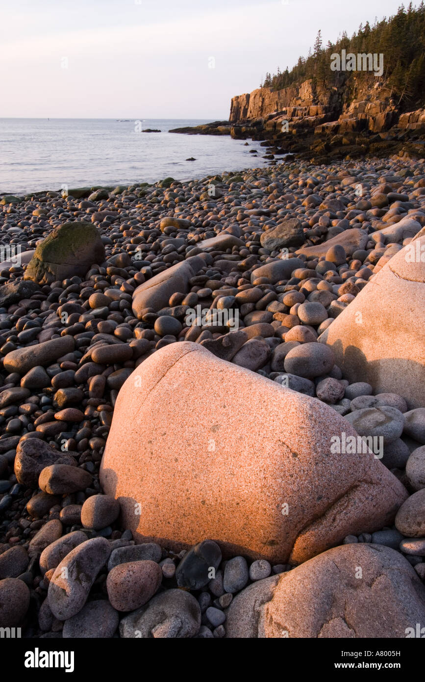 Acadia monument cove cobble beach hi-res stock photography and images ...