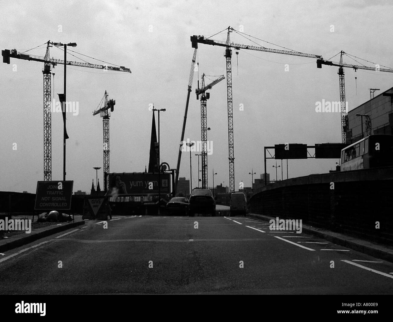 birmingham rebuilding city centre Stock Photo - Alamy